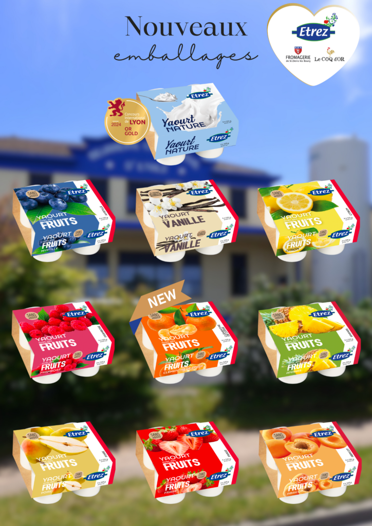 Nouveaux Emballages Yaourt - Laiterie Etrez Foissiat
